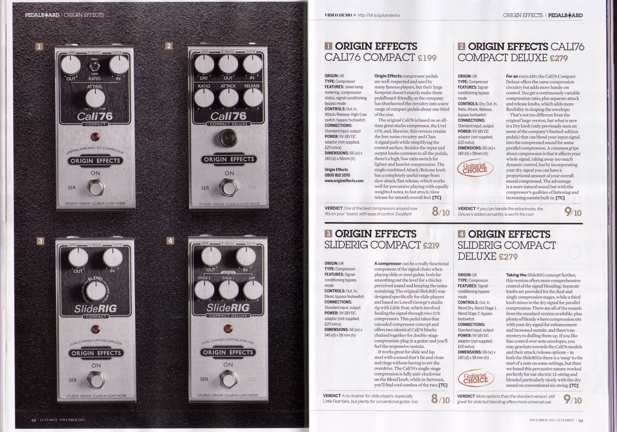 Guitarist Magazine Reviews The Compact Series Compressors